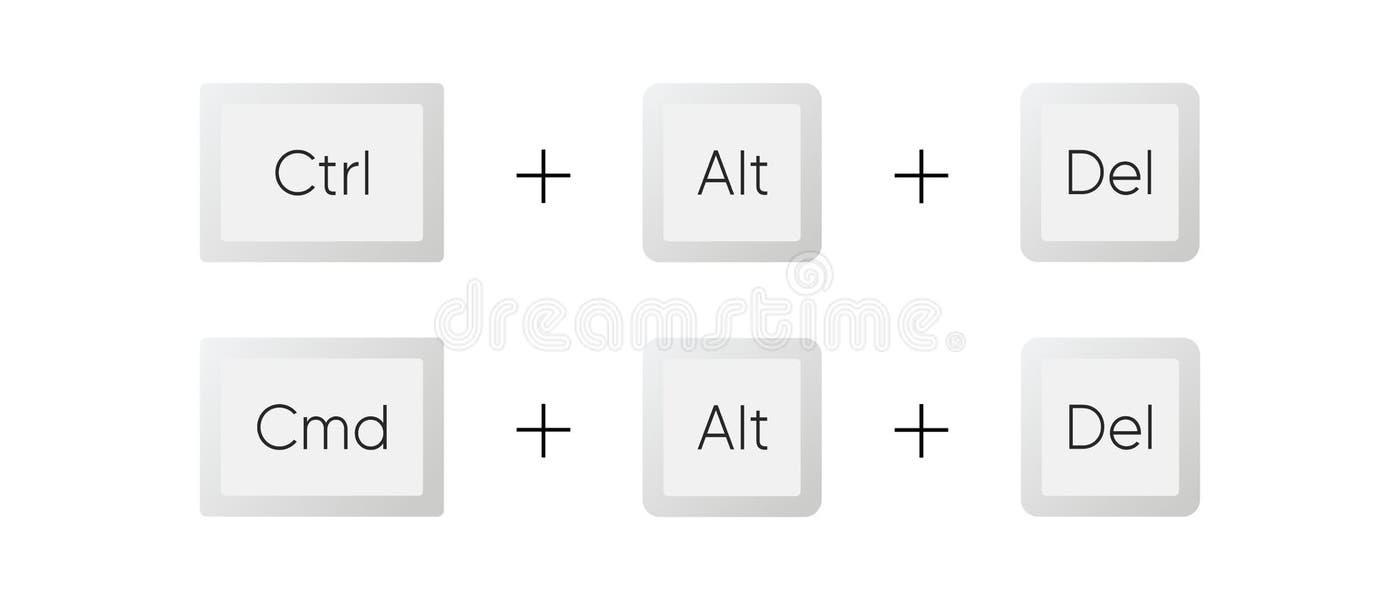 Ctrl Keyboard Buttons Black Stock Illustrations 40 Ctrl Keyboard Buttons Black Stock