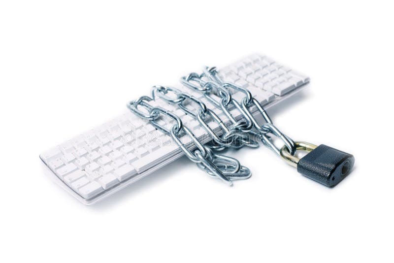 Keyboard chain lock stock photo. Image of keys, letters - 16139510