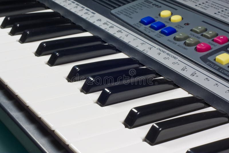 Keyboard close up stock photo. Image of octaves, midi - 13128412
