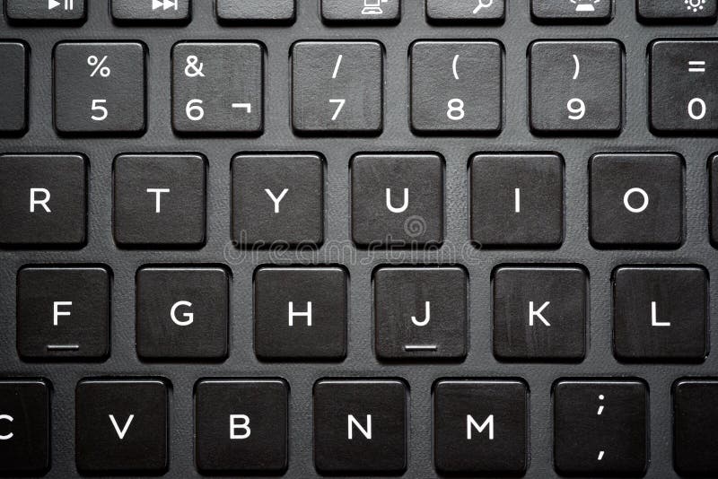 Keyboard close up stock photo. Image of hardware, communication - 206160734