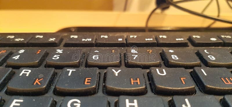 Keyboard Close-up Highlighting Details of Keys, Textures, and Colors ...