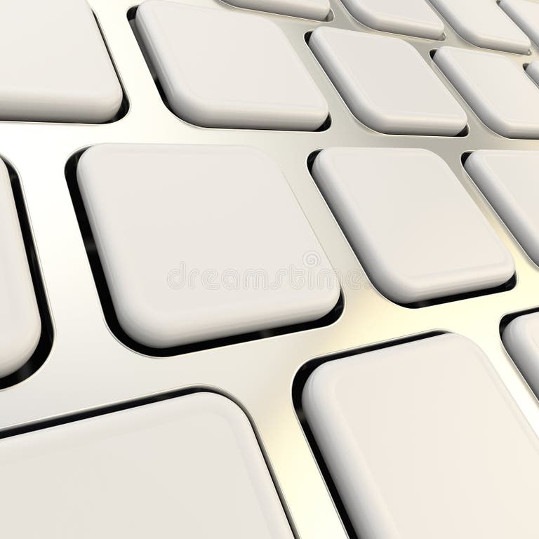 Keyboard Close-up To Empty Copyspace Keys Stock Illustration ...
