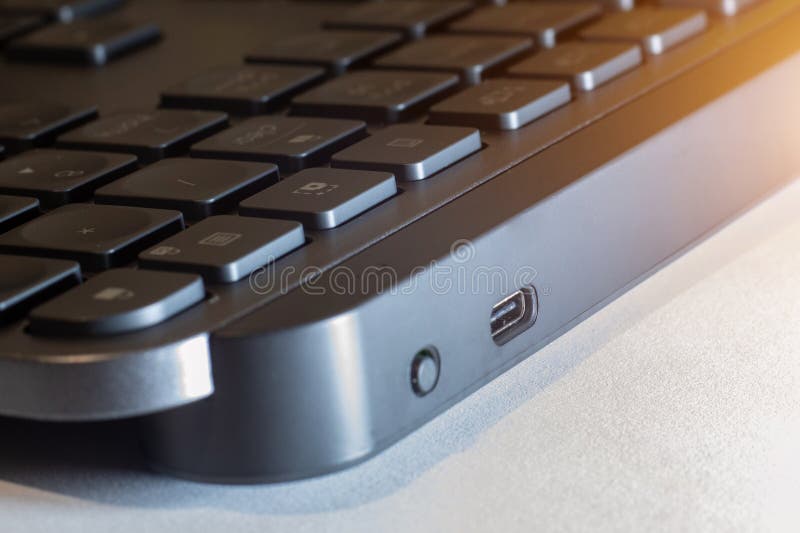 Keyboard Close-up on a White Background Stock Image - Image of abstract ...