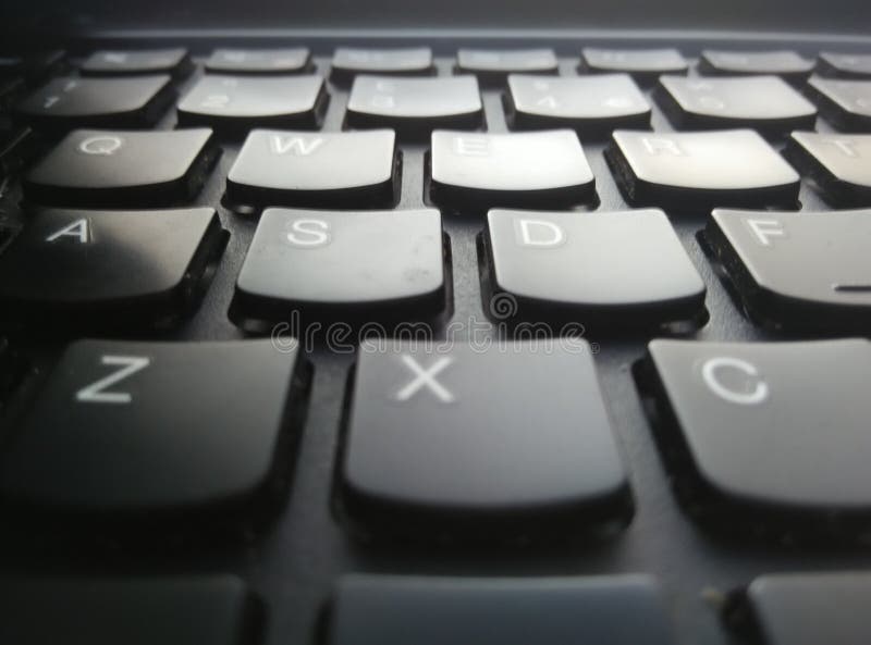Keyboard closeup stock photo. Image of black, illuminated - 101231824