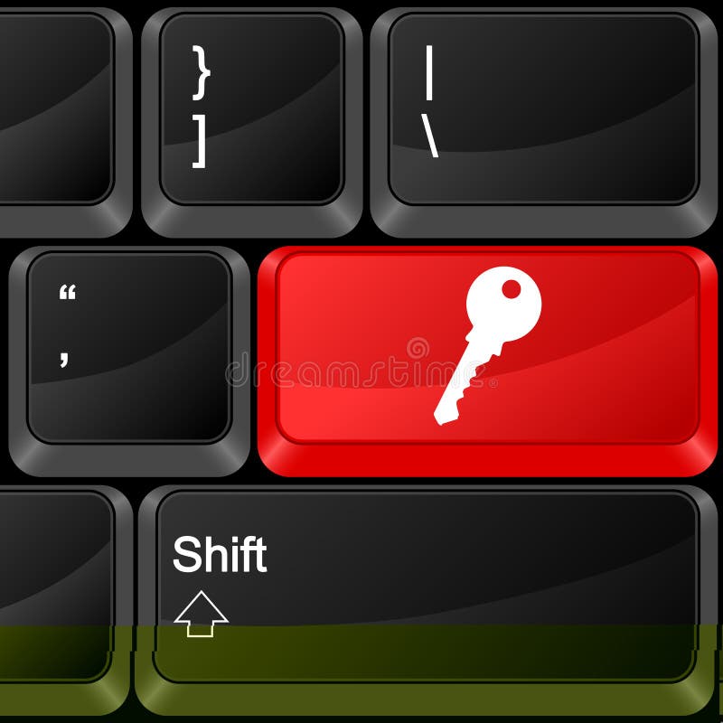 Computer button key stock vector. Illustration of keyboard - 117278927