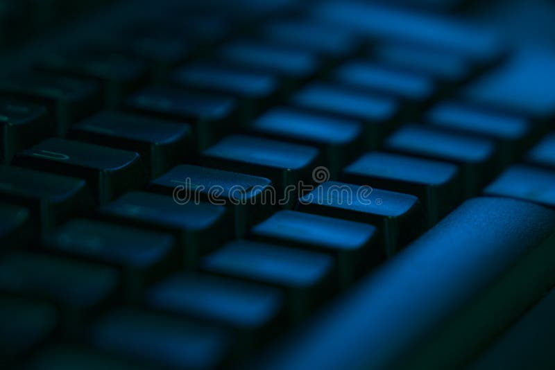 Computer Keyboard Close-up with Empty Space Stock Photo - Image of ...