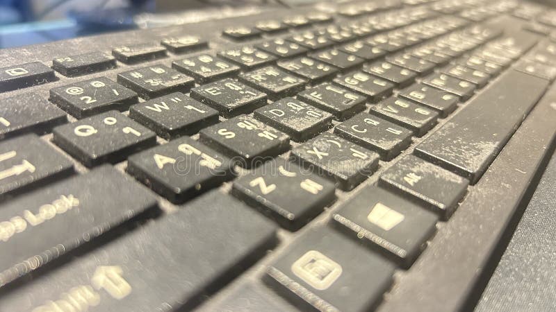 Keyboard of a Computer, Close-up, Shallow Depth of Field Stock Photo ...