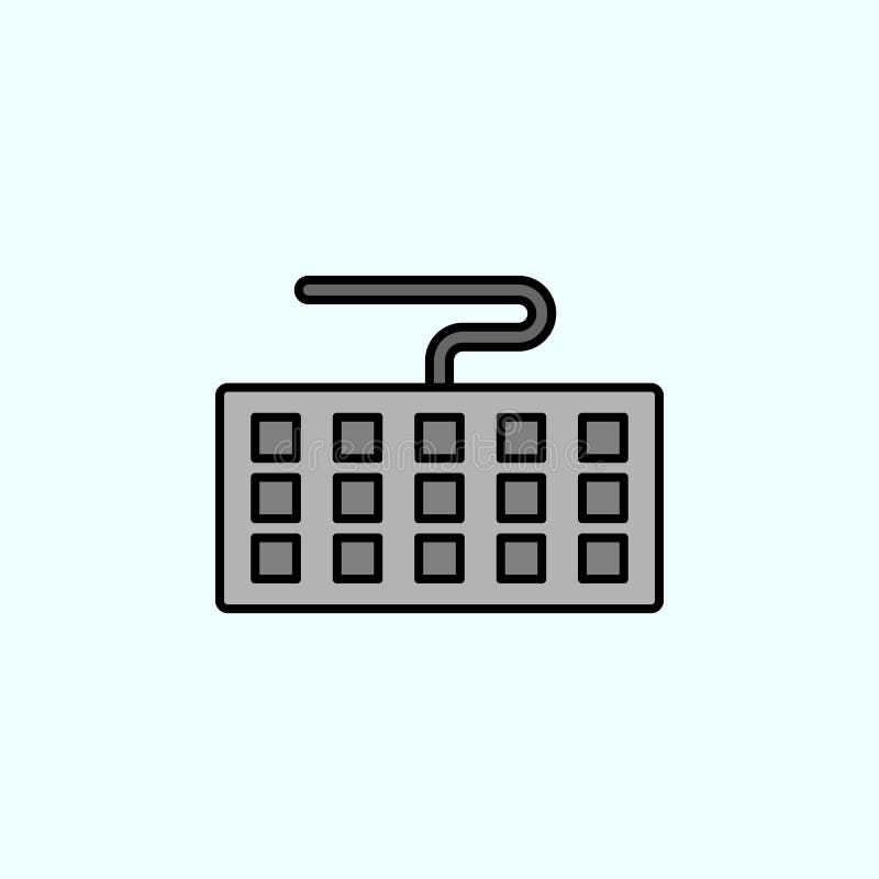 Keyboard Line Icon, Keyboard Icon Stock Illustration - Illustration of ...