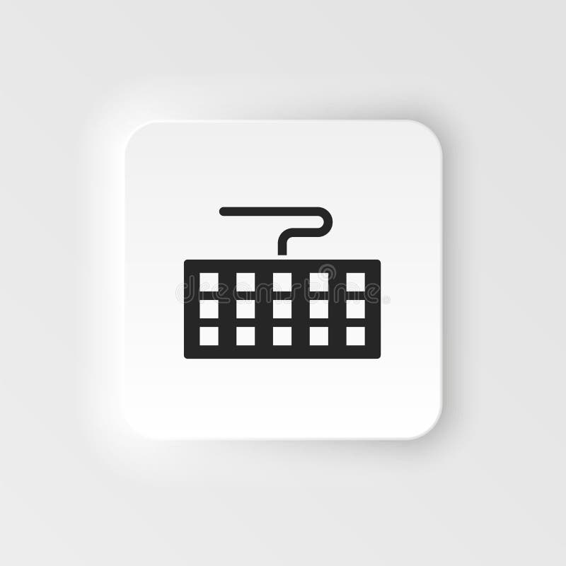 Keyboard, Computer Icon - Vector. Simple Element Illustration from UI ...
