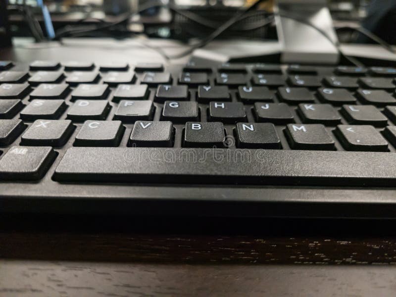 Keyboard in a computer lab stock photo. Image of keyboard - 257860266