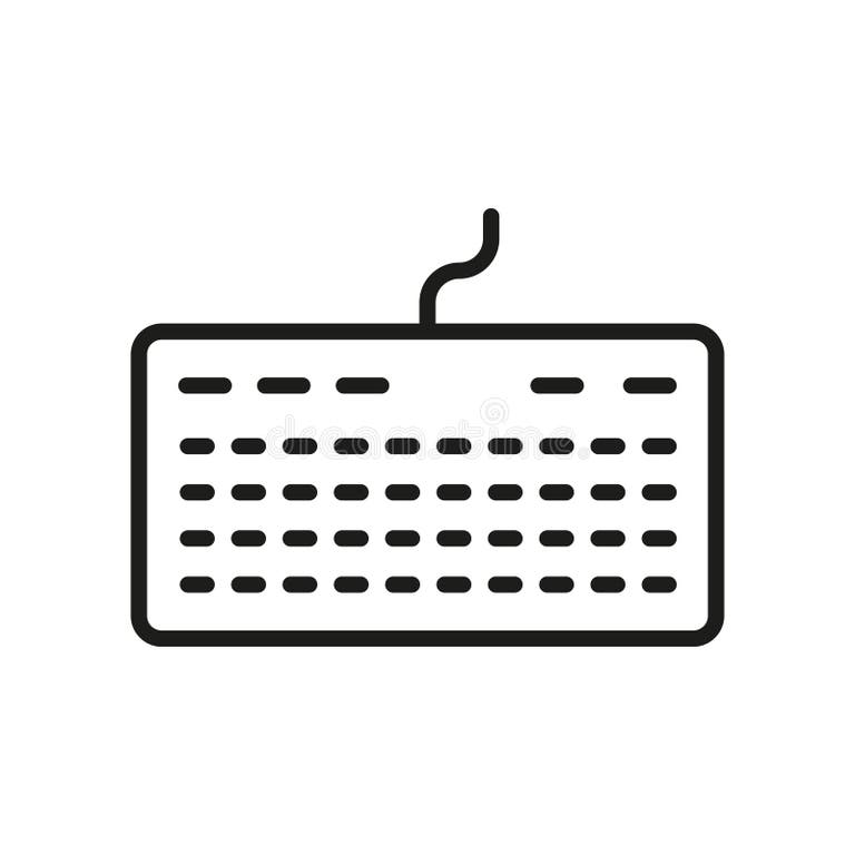 Computer Keyboard Typing Pictogram Stock Illustrations – 215 Computer ...