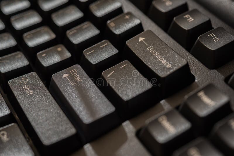 Keyboard for Computer Server or Desktop Computer Stock Photo - Image of ...