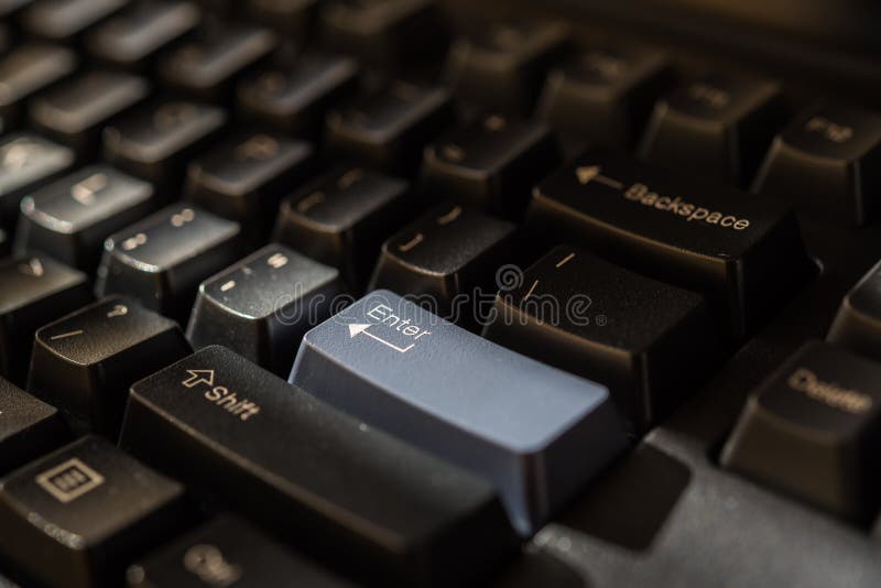 Keyboard for Computer Server or Desktop Computer Stock Photo - Image of ...