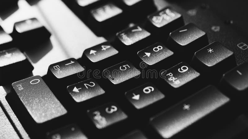 Keyboard for Computer Server or Desktop Computer Stock Photo - Image of ...