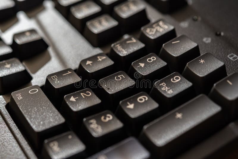 Keyboard for Computer Server or Desktop Computer Stock Photo - Image of ...
