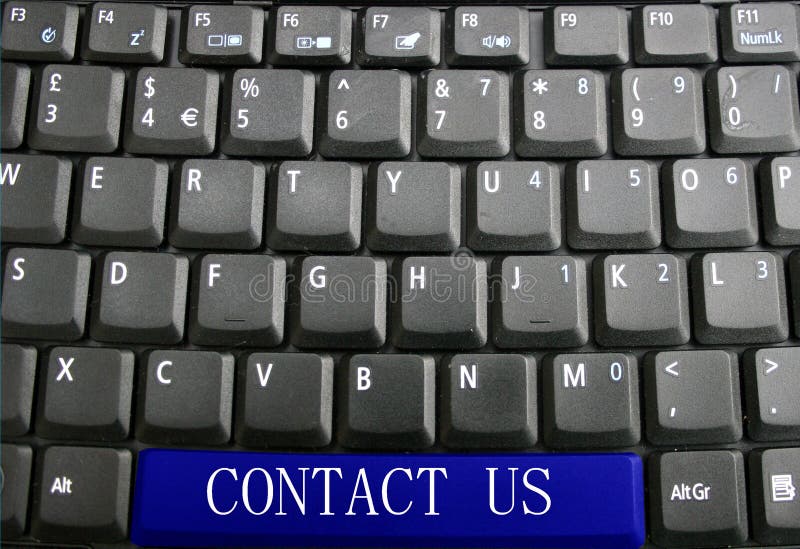 Keyboard - contact us stock image. Image of contact, mouse - 8018417