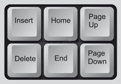 Keyboard control keys stock vector. Illustration of insert - 15129986