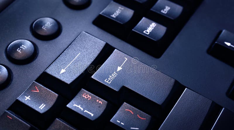 Backspace Key Computer Keyboard Stock Photo - Image of number ...