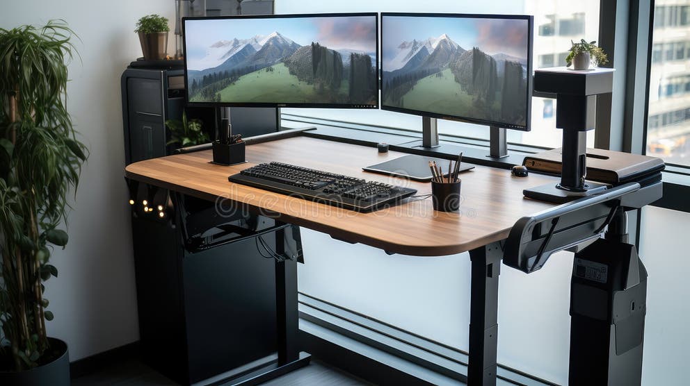 Keyboard developer desk stock illustration. Illustration of reach ...