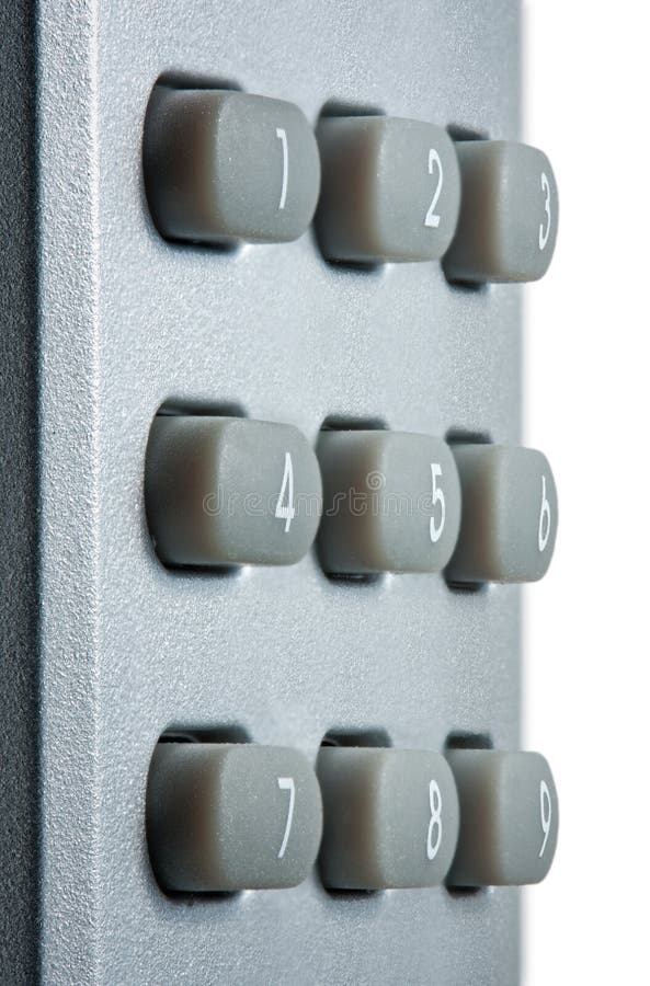 Keyboard with Digital Buttons Stock Image - Image of panel, number ...