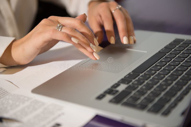 Keyboard stock image. Image of hand, move, mail, female - 50703423