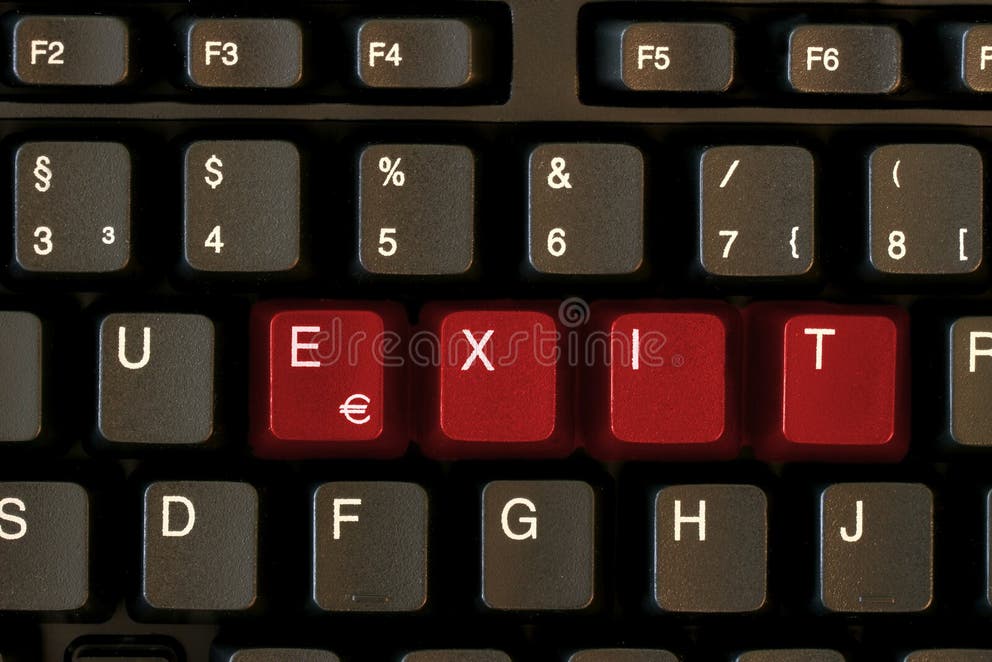 Keyboard EXIT stock photo. Image of technology, typing - 8281196