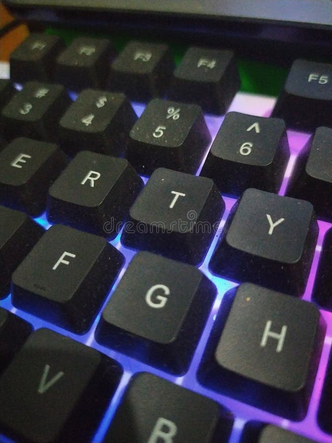 Keyboard External from Right Side Stock Photo - Image of font, black ...