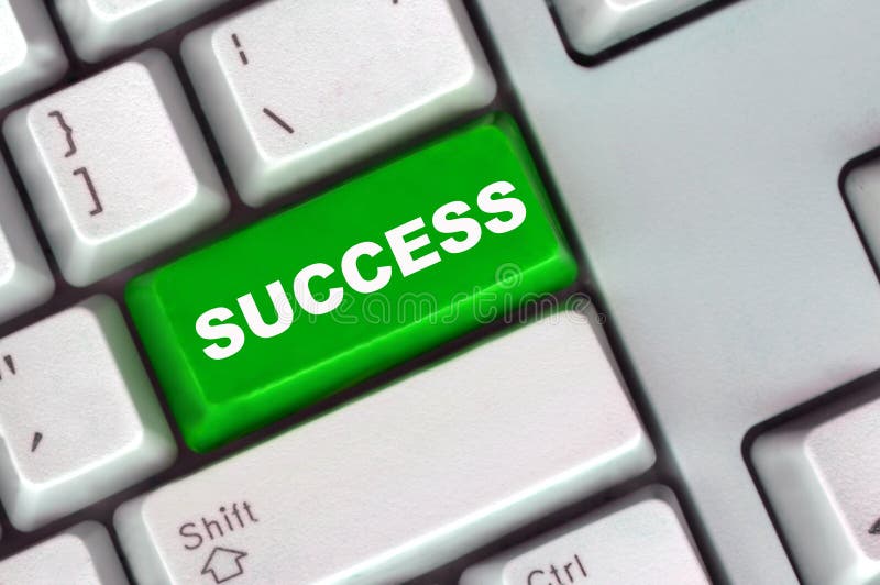 Keyboard, Green Button-success Stock Photo - Image of idea, sensor: 4760228