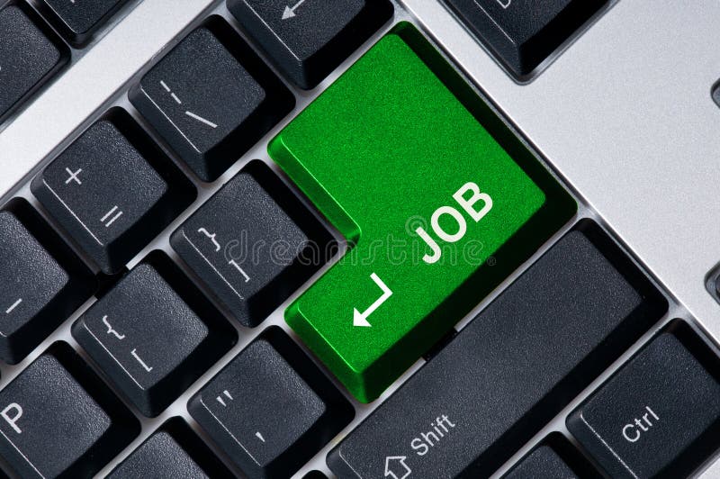 Keyboard JOB stock image. Image of idea, concept, unemployed - 3666717