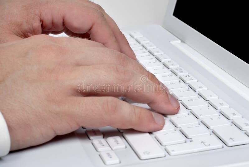 Hands and keyboard stock photo. Image of ears, typing, white - 3014