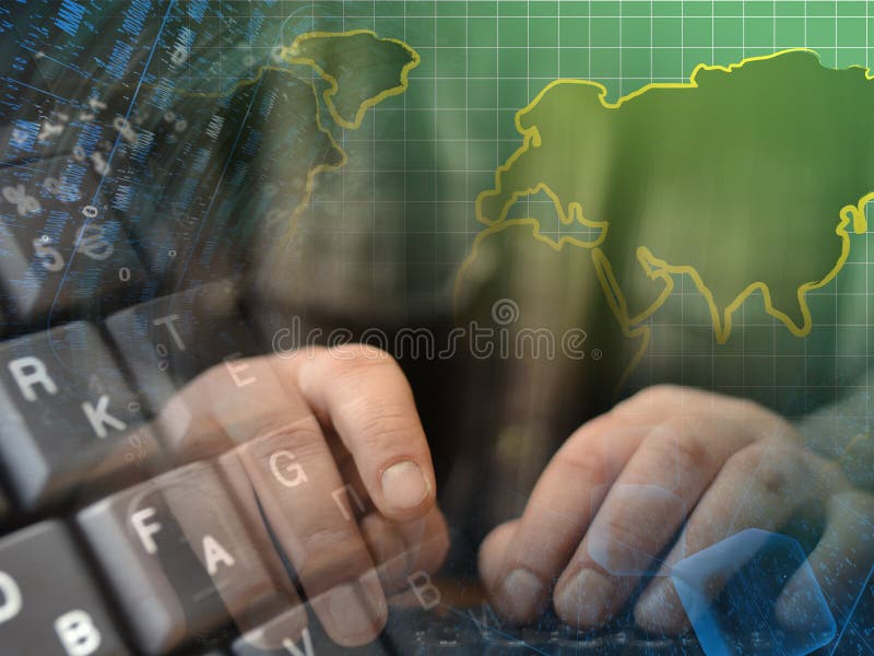 Keyboard hands vector stock vector. Illustration of keypad - 79594407