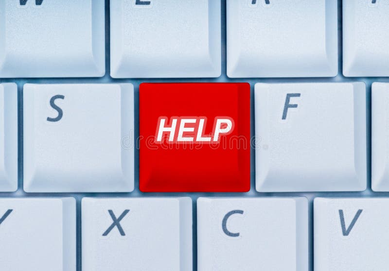 Keyboard with help-key stock photo. Image of colorful - 9804310