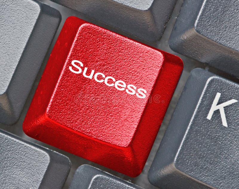 Keyboard With Hot Key For Success Stock Photo - Image of keyboard ...