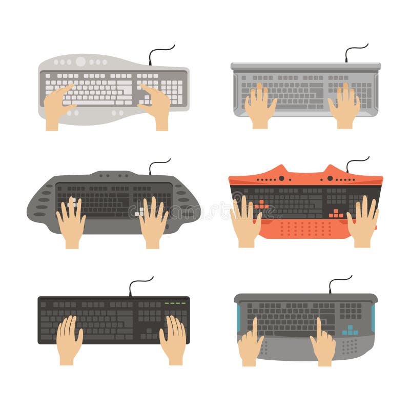 Human Hands Typing Stock Illustrations – 746 Human Hands Typing Stock ...