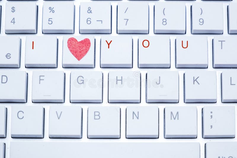 I love you keyboard stock photo. Image of object, love - 20241792