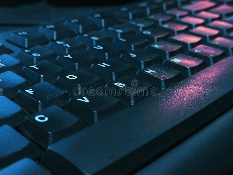 A Keyboard that I Photographed with an Aesthetic Illustration Stock ...