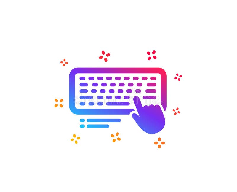 Keyboard Icon. Computer Component Device Sign. Vector Stock Vector ...