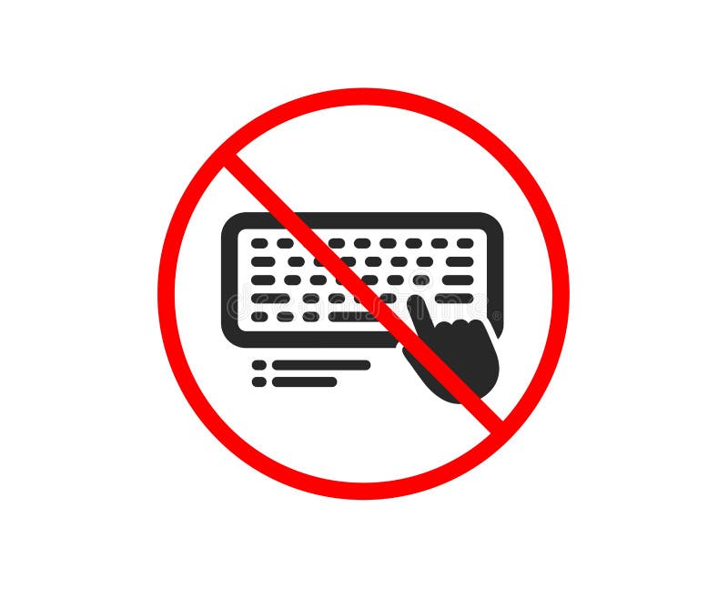 Keyboard Icon. Computer Component Device Sign. Vector Stock Vector ...