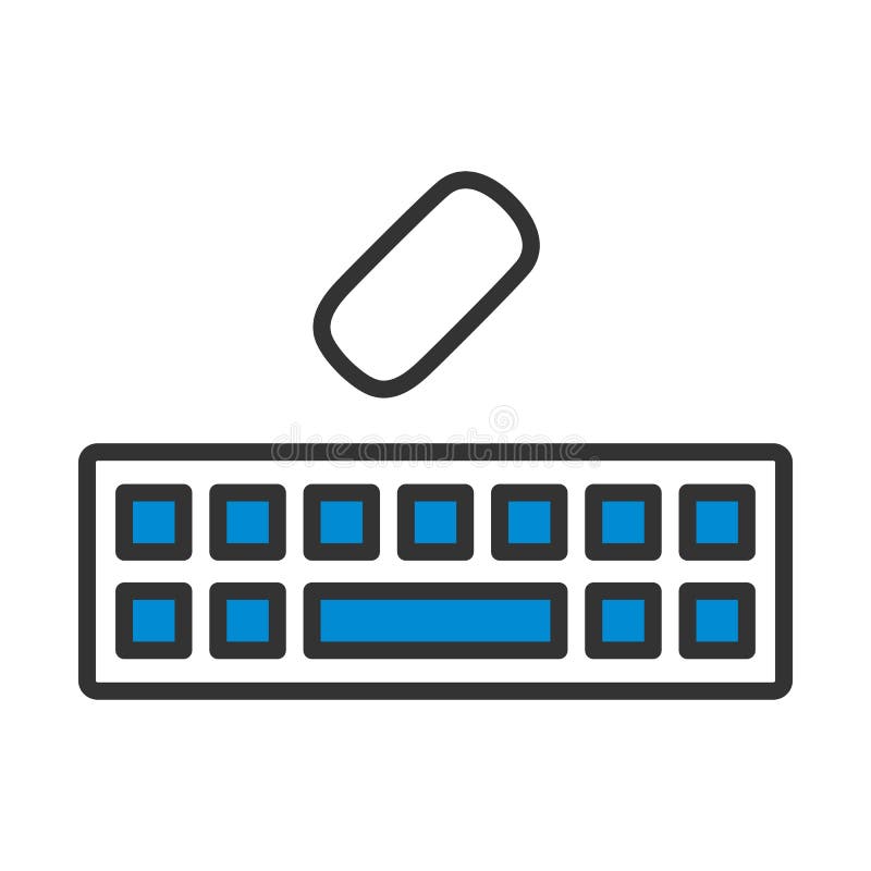 Keyboard Icon stock vector. Illustration of multimedia - 254548809