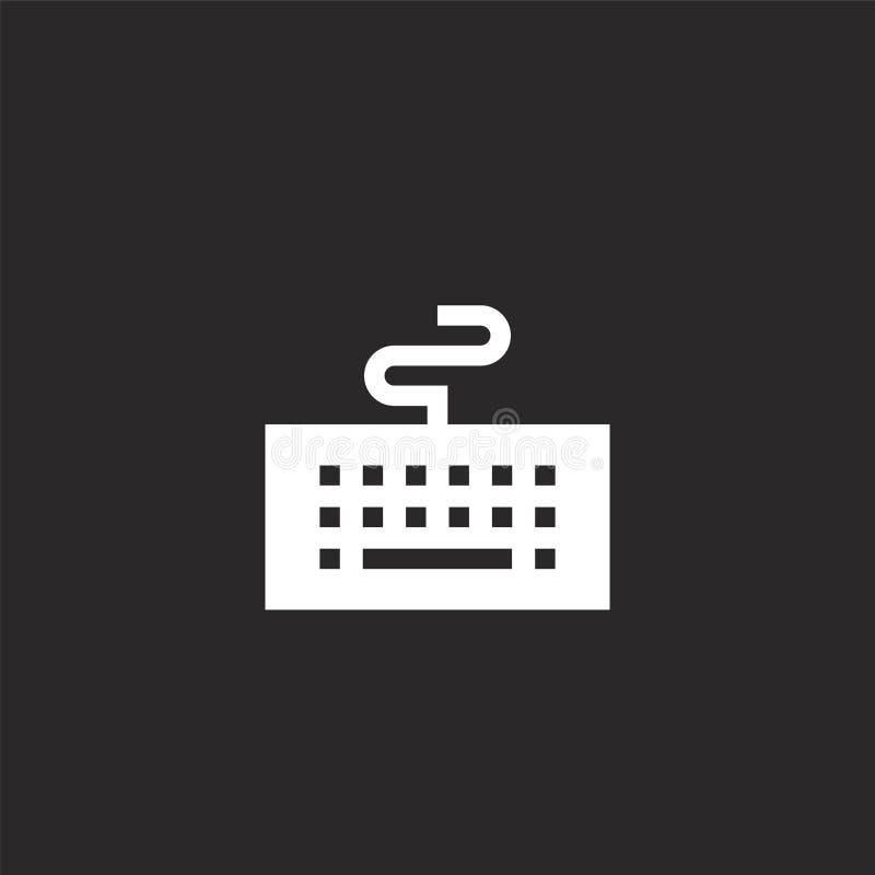 Keyboard Icon. Filled Keyboard Icon for Website Design and Mobile, App ...