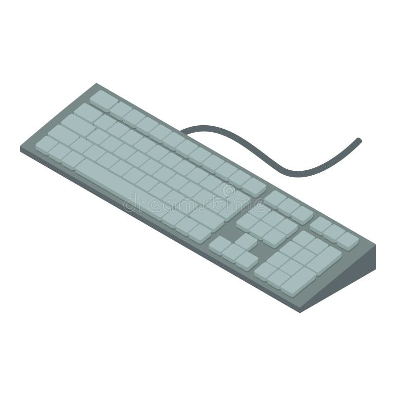 Keyboard Icon, Isometric 3d Style Stock Vector - Illustration of ...