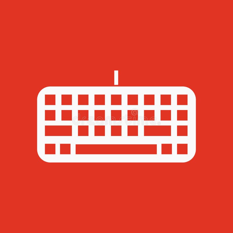 The Keyboard Icon. Keypad and Input, Typing, Communication Symbol Stock ...
