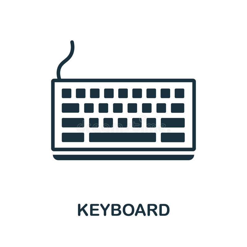 Keyboard Icon. Monochrome Simple Keyboard Icon for Templates, Web ...