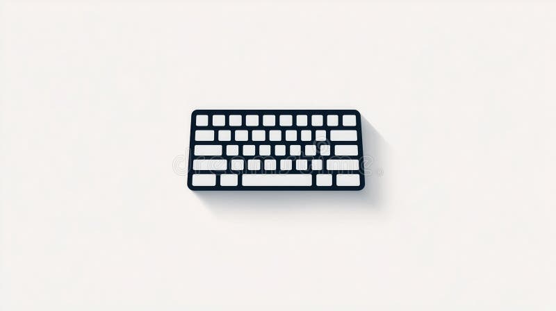 Keyboard Icon for Programming Tasks Stock Illustration - Illustration ...