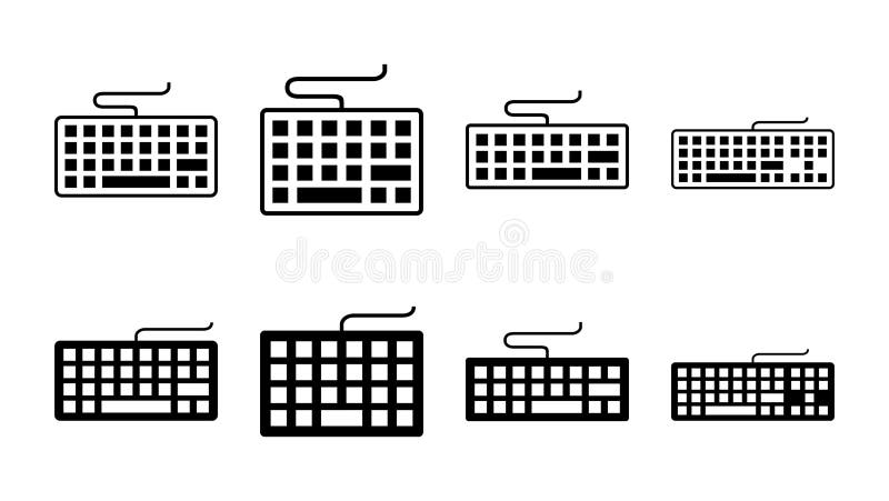 Keyboard Icon . Keyboard Vector Symbol Stock Vector - Illustration of ...