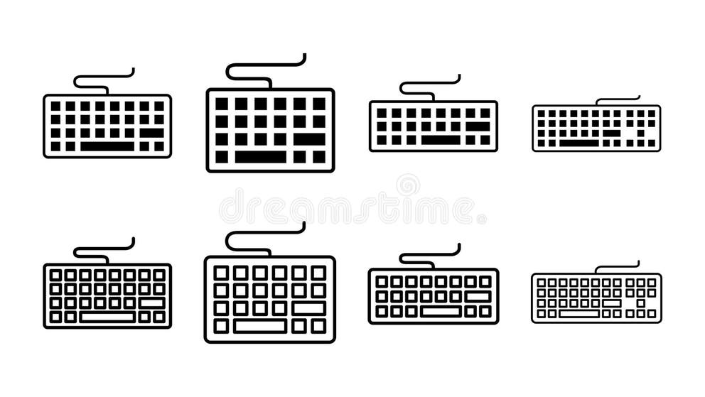 Keyboard Icon . Keyboard Vector Symbol Stock Vector - Illustration of ...