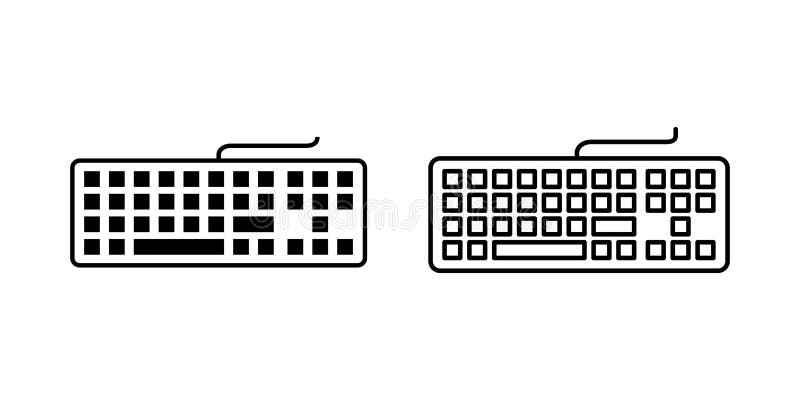 Keyboard Icon . Keyboard Vector Symbol Stock Vector - Illustration of ...