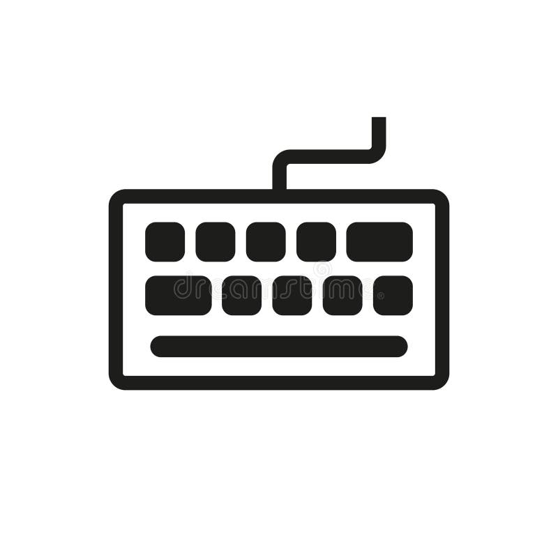 Keyboard Icon. Simple Linear Vector Illustration on a White Background ...