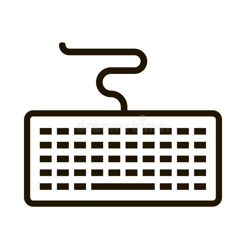 Keyboard Icon in Trendy Flat Style Isolated. Eps 10. Stock Vector ...