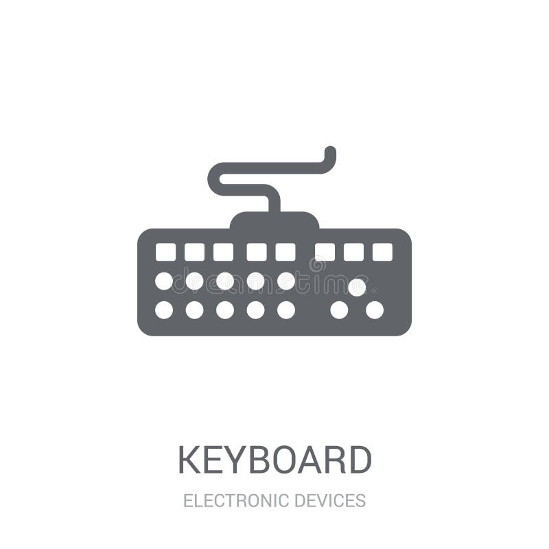 Keyboard Icon. Trendy Keyboard Logo Concept on White Background Stock ...